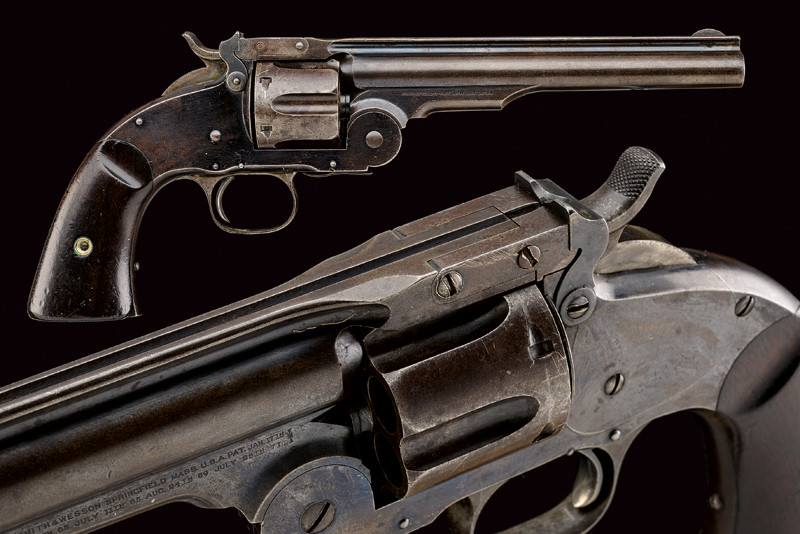 Smith & Wesson First Model Schofield "U.S." Military Revolver - auctions & price archive