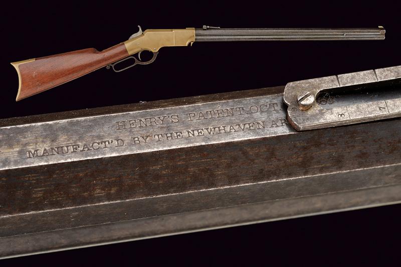 RARO BRASS FRAME HENRY RIFLE - auctions & price archive